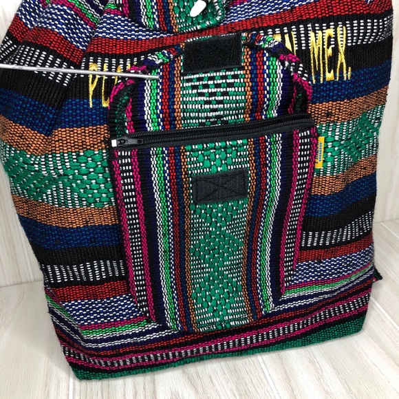 Pinzon | Bags | Canvas Playa Del Carmen Aztec Woven Boho Backpack ...